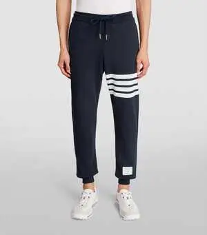 Thom Browne Four-stripe Sweatpants - Navy