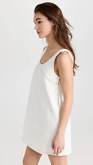 FRAME Micro Flare Denim Dress