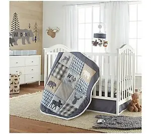 LEVTEX BABY Logan 4-piece Nursery Crib Bedding Et - One-color