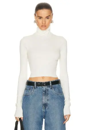 Women's Fitted Turtleneck Tops