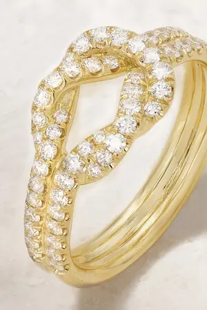ANITA KO Knot Diamond Ring