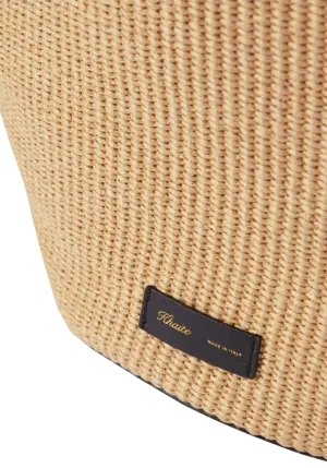Khaite Lotus Raffia Tote
