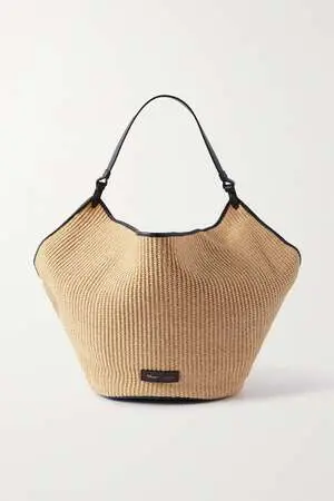 Khaite Lotus Raffia Tote
