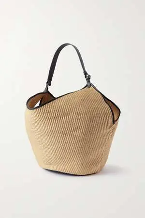 Khaite Lotus Raffia Tote