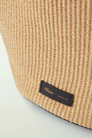 Khaite Lotus Raffia Tote