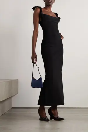 Jacquemus Open-back Stretch-knit Maxi Dress - Black