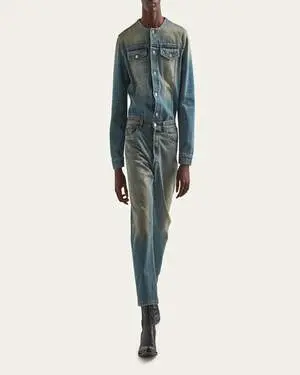 Prada Light Wash Denim Jeans - Light Blue