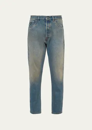 Prada Light Wash Denim Jeans - Light Blue