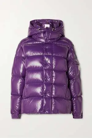 Moncler Maya Quilted Shell Down Jacket - Purple
