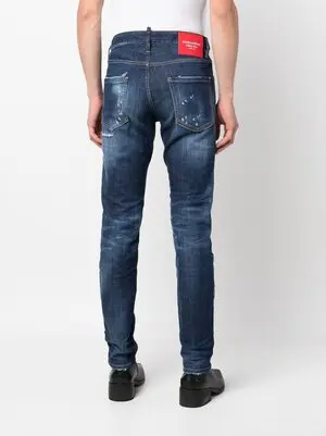 Dsquared2 Slim-fit Distressed Denim Jeans