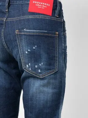 Dsquared2 Slim-fit Distressed Denim Jeans