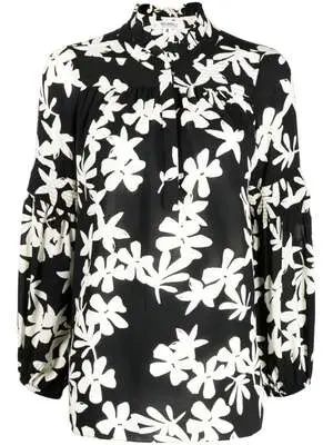 LEMLEM Floral-print Ruffled Blouse