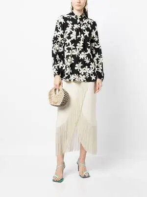 LEMLEM Floral-print Ruffled Blouse