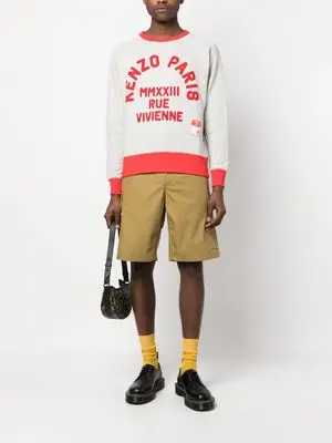 Kenzo Cotton Cargo Shorts - Green