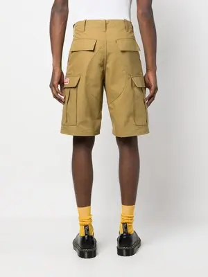 Kenzo Cotton Cargo Shorts - Green