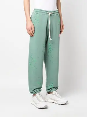 Palm Angels Paint-splatter Track Pants - Green