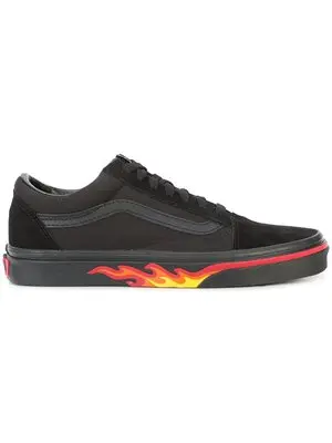 VANS Old Skool Flame Lace-up Sneakers - Black