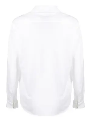 DELL'OGLIO Long-sleeve Cotton Shirt - White