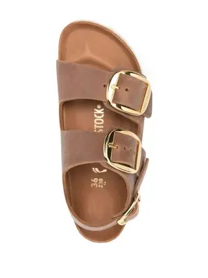 BIRKENSTOCK Milano Buckled Slingback Sandals - Brown