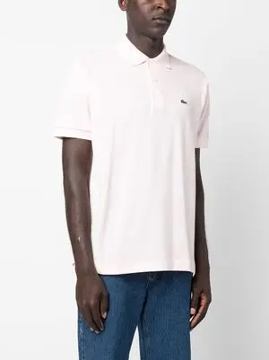 Lacoste Logo-patch Polo Shirt - Pink