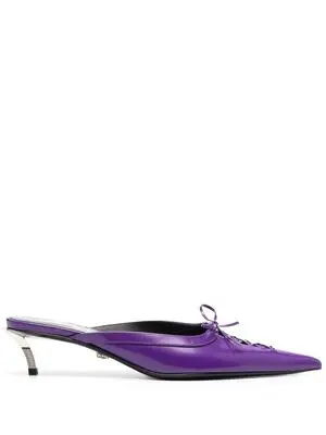 Versace Pointed Toe Mules Clogs For Women