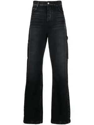 Amiri Stack Workman Straight-leg Jeans - Black
