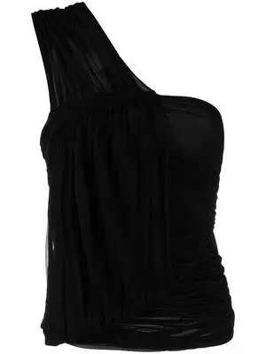 Rick Owens Edfu Ruched Draped Top