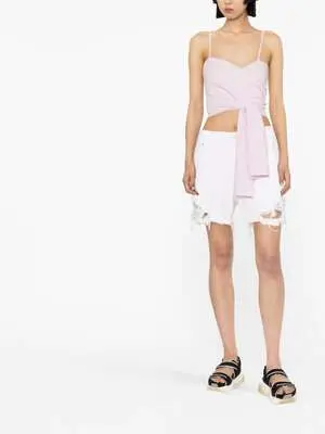 Stella McCartney Distressed Denim Shorts