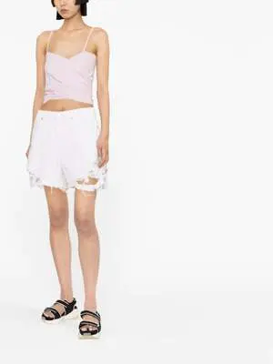 Stella McCartney Distressed Denim Shorts