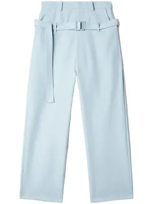 Men's Off-white Blue Pants