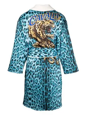 Roberto Cavalli Leopard-print Robe