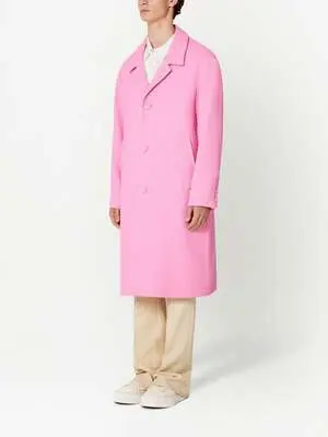 AMI Paris Tweed Single-breasted Coat