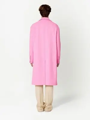 AMI Paris Tweed Single-breasted Coat
