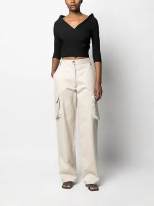 Philosophy Di Lorenzo Serafini Knitted Cropped Top