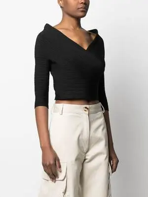 Philosophy Di Lorenzo Serafini Knitted Cropped Top