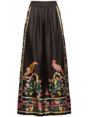 La DoubleJ High-waisted Palazzo Trousers - Black