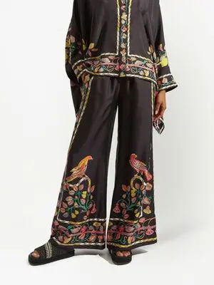 La DoubleJ High-waisted Palazzo Trousers - Black
