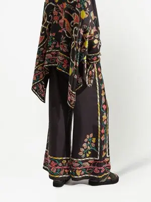 La DoubleJ High-waisted Palazzo Trousers - Black