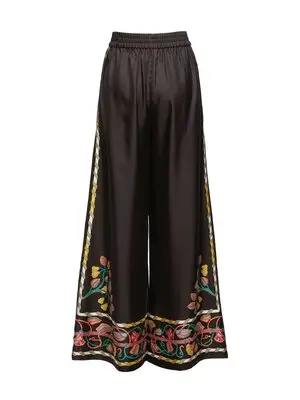 La DoubleJ High-waisted Palazzo Trousers - Black