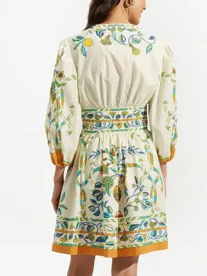 La DoubleJ Floral-print Short Dress