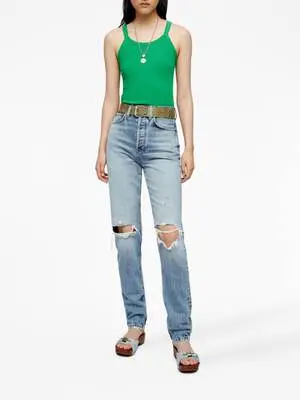 RE/DONE Ribbed-knit Tank Top