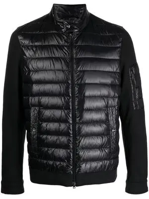 Herno Padded Panel Zip Jacket - Black