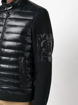 Herno Padded Panel Zip Jacket - Black