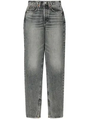 RE/DONE Super High Drainpipe Jeans - Grey