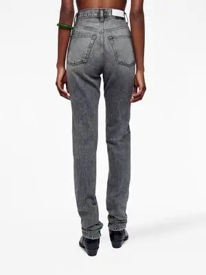 RE/DONE Super High Drainpipe Jeans - Grey