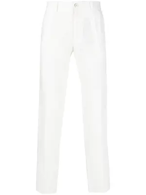 Dolce & Gabbana Mid-rise Tailored Trousers - White