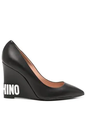 Moschino 105mm Wedge Heel Pumps