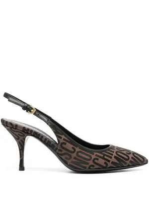 Moschino Logo-jacquard 80mm Pumps