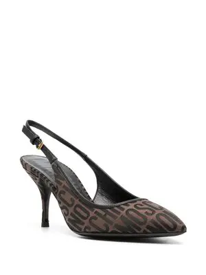 Moschino Logo-jacquard 80mm Pumps