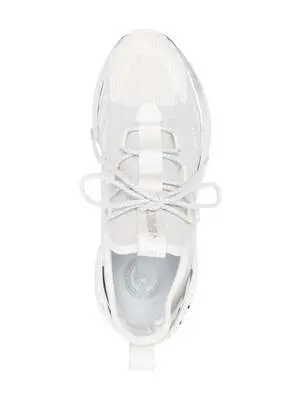 PLEIN SPORT Metallic-logo Sneakers - White